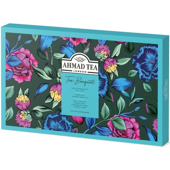 Чай ассорти Ahmad Tea "Чайный букет" 8 вкусов, 40 пакетиков