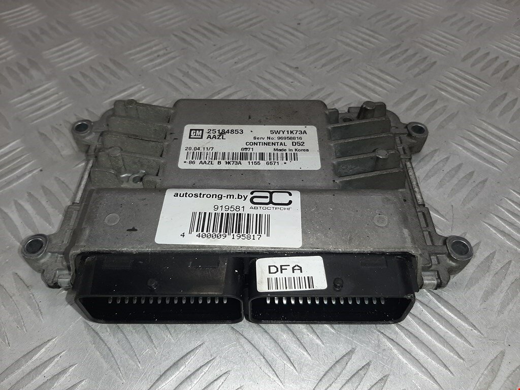 Блок управления двигателем Chevrolet Spark (M300) 25184853 арт. 919581