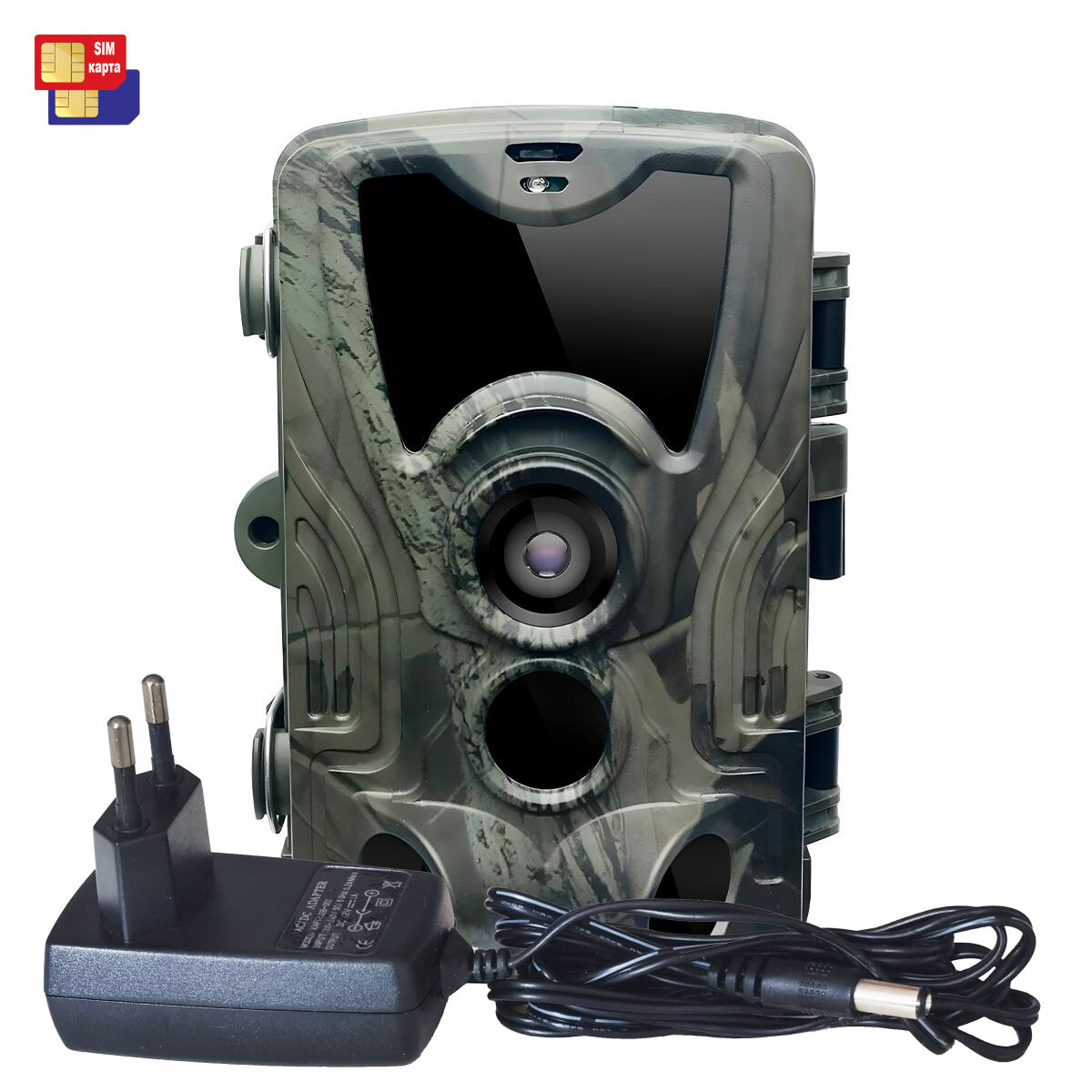 Филин LTE-801G HC (4K-Pro) (R466618CH) фотоловушка Филин (с голограммой) - видео 4K, онлайн, облако, фотоловушка филин Pro с датчиком движения/