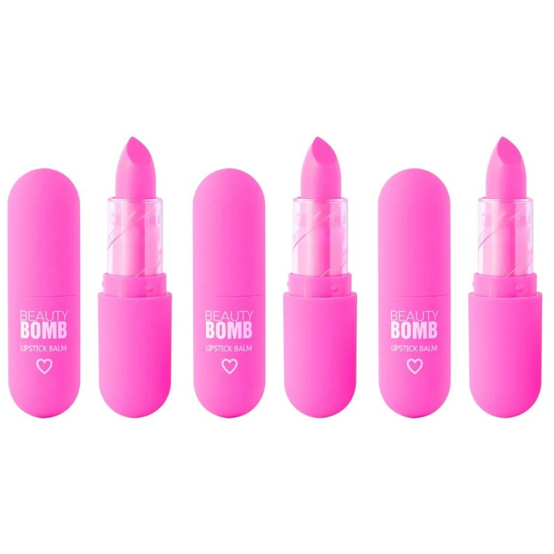 Помада-бальзам для губ Beauty Bomb Color Lip Balm тон 01, фуксия , 4 г, 3 шт