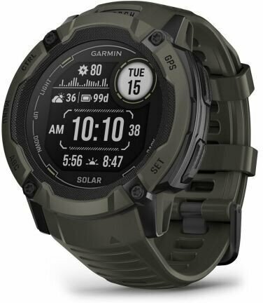 Умные часы ⌚ Garmin Instinct 2x Solar Moss с GPS и пульсометром (010-02805-05)