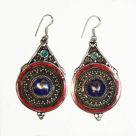 Серьги, искусственный камень