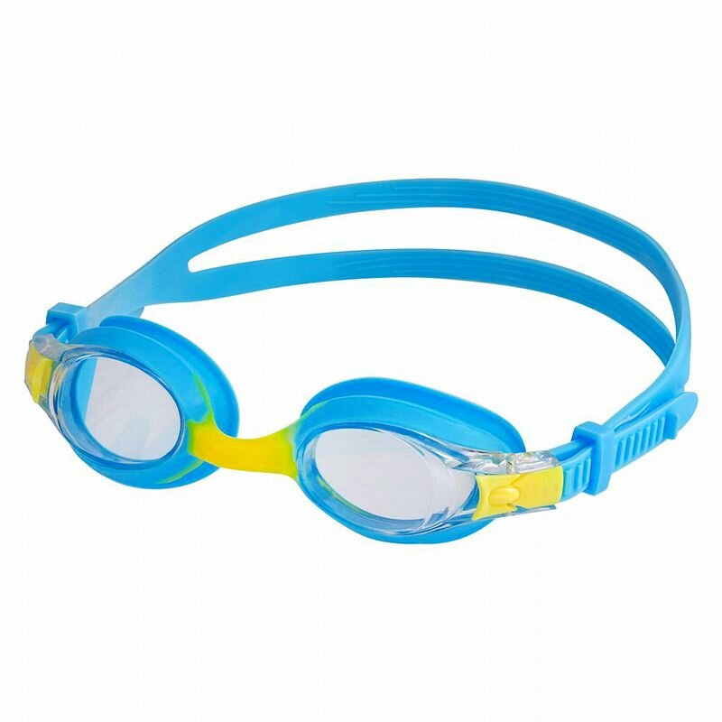 Очки для плавания детские Cupa Lapa LSG-885, прозрачные линзы, голубой/желтый