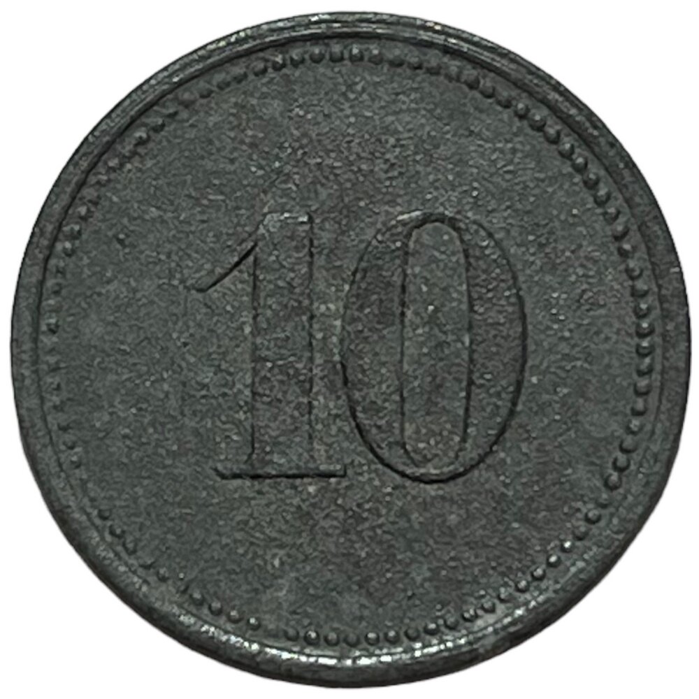 Германия (Германская Империя) Зонтхофен 10 пфеннигов 1917 г. (Zn) (Лот №4)