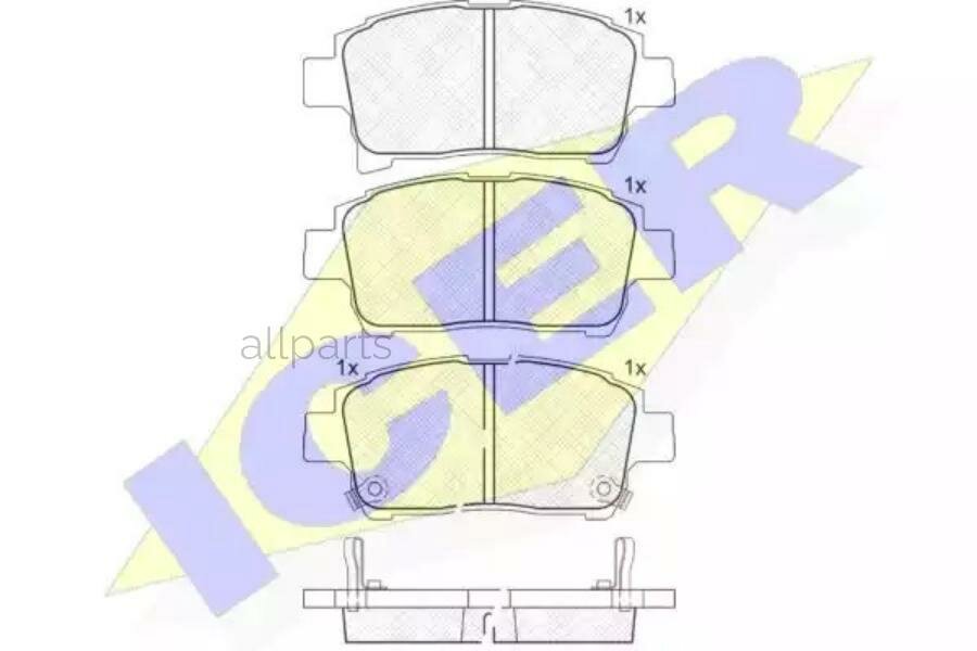 ICER 181583 Тормозные колодки
