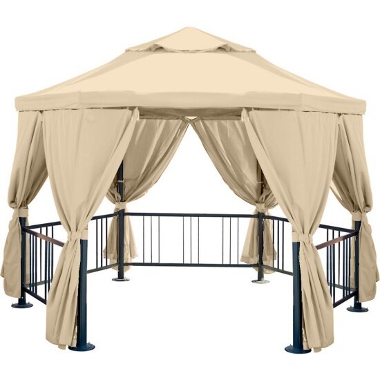 Шатер-беседка Green Glade для сада 10 кв. м бежевый 1080