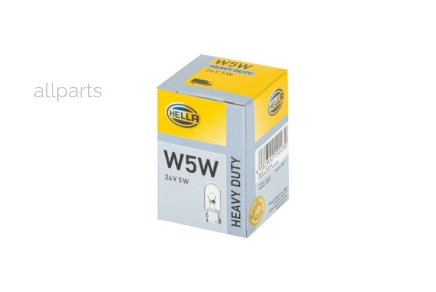 BEHR-HELLA 8GP003594251 8GP 003 594-251 лампа накаливания (безцокольная) габариты передние W5W 24V W2.1X9.5d Omn