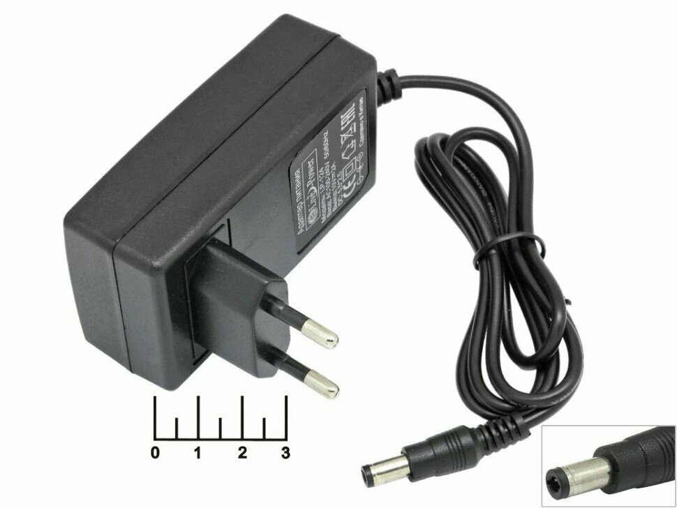 Блок питания 10V 2A импульсный LP-124 (5.5*2.5)