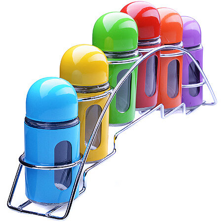 Набор баночек для приправ, специй и сыпучих продуктов для специй 7пр 40495 KSMB-40495