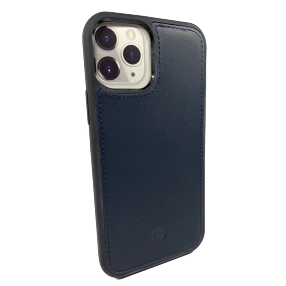 Кожаный чехол для телефона Apple iPhone 12 Pro темно-синий CSC-12P-KMAV