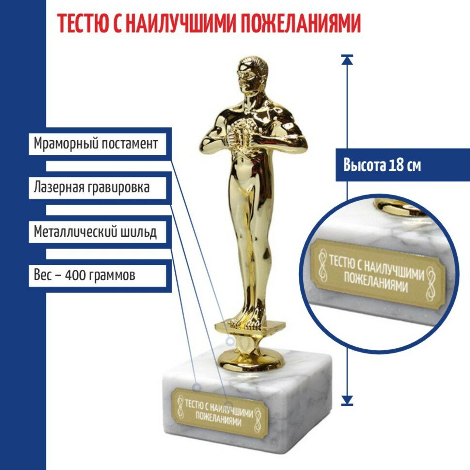 Награда "Тестю с наилучшими пожеланиями" (18 см)