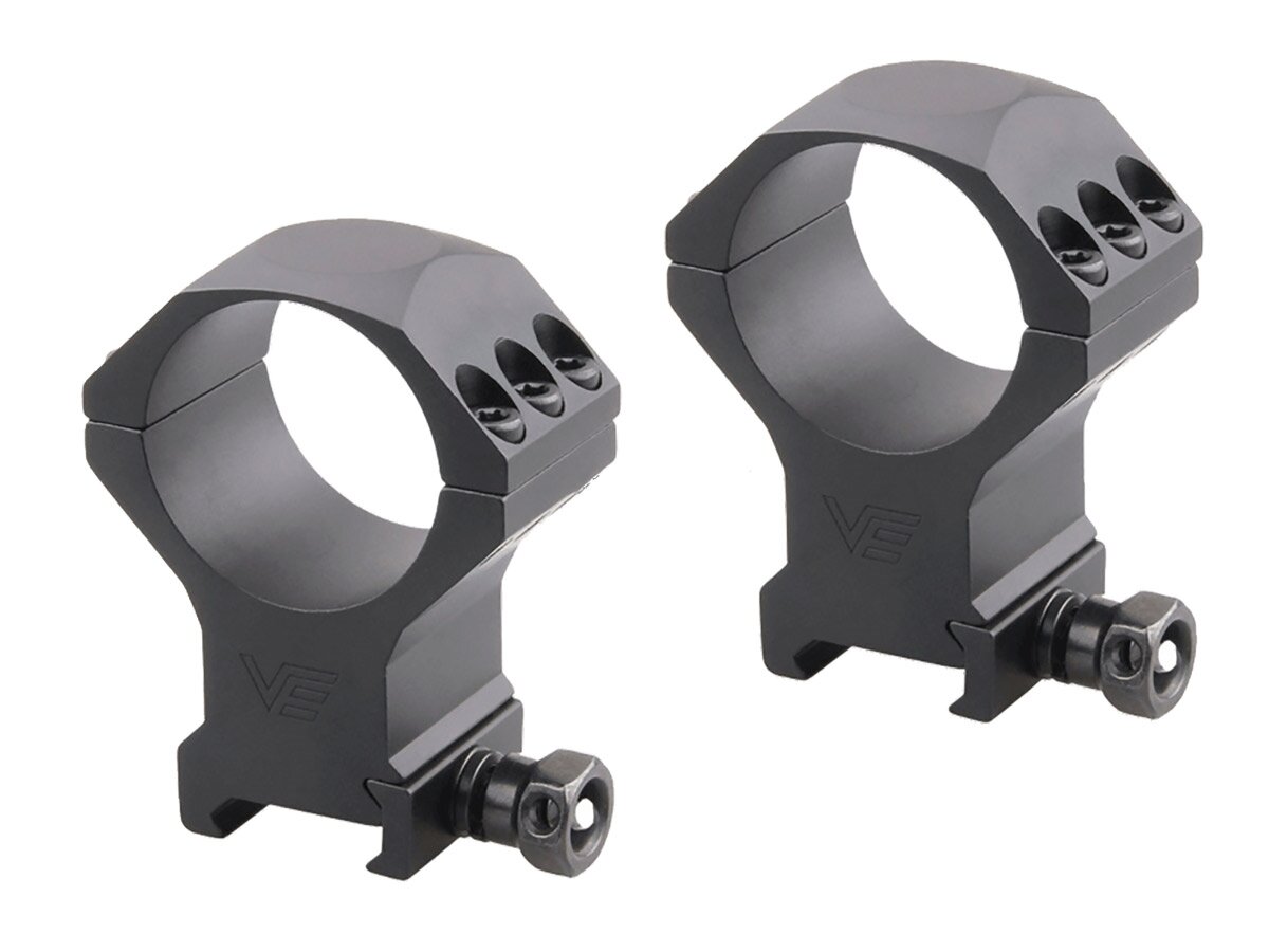 Кольца Vector Optics X-Accu 1.6" High Profile, Небыстросъёмные, 34Мм, На Weaver, Высокие (H=23Мм), 6 Винтов, Алюминий (Sctm-54)