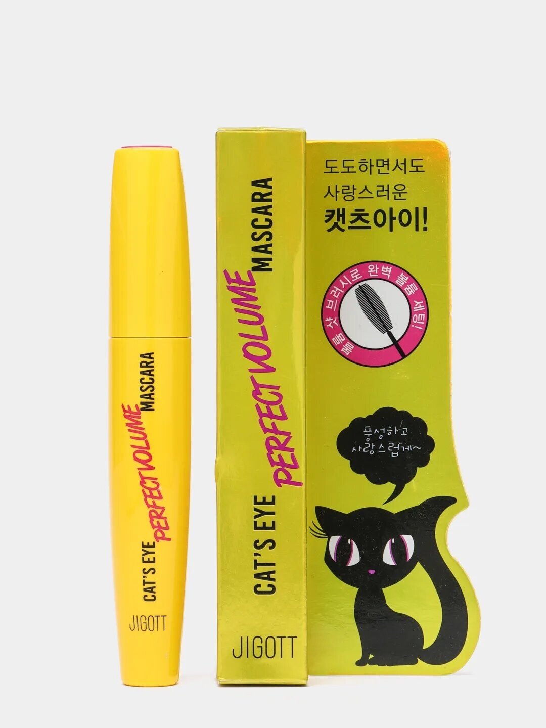 JIGOTT Cat`s Eye Perfect Volume Mascara Тушь для придания объема черная 12 г