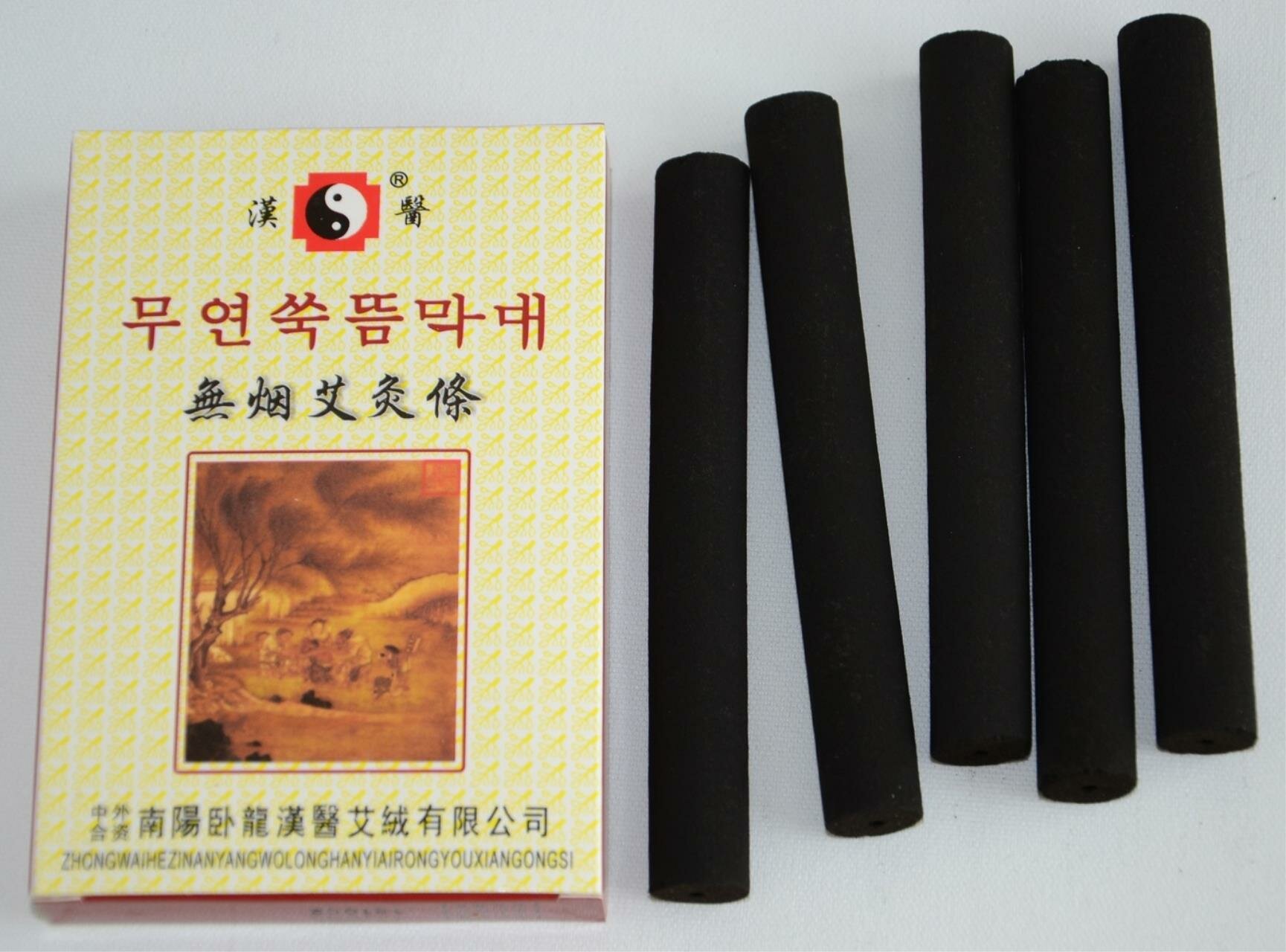 Бездымные роллы для теплопунктуры, прогревающая мокса 5 шт. в упаковке