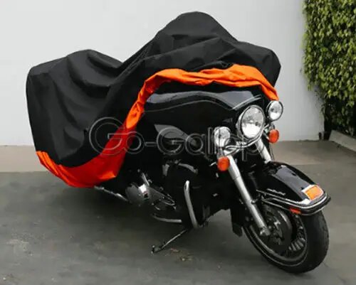 XXXL оранжевый чехол для мотоцикла Harley Davidson Street Glide Electra Glide Ultra Classic FLHTCU Road King Touring Honda GL