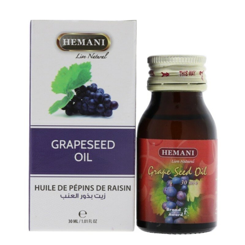 Масло Виноградной косточки Хемани (Grapeseed oil Hemani), 30 мл