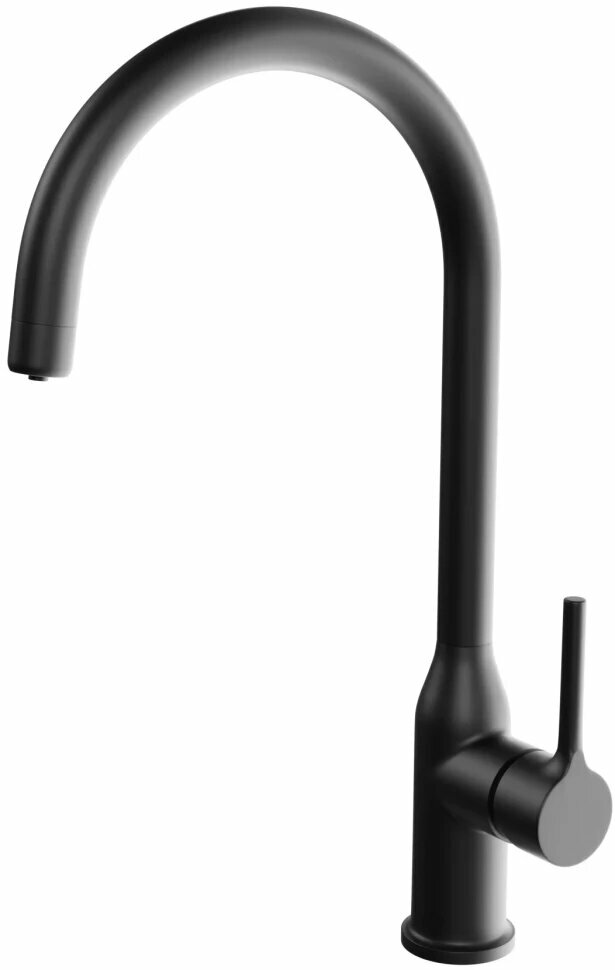 Смеситель для кухни Santek Себа WH5A43020N001 с подключением к фильтру, черный матовый