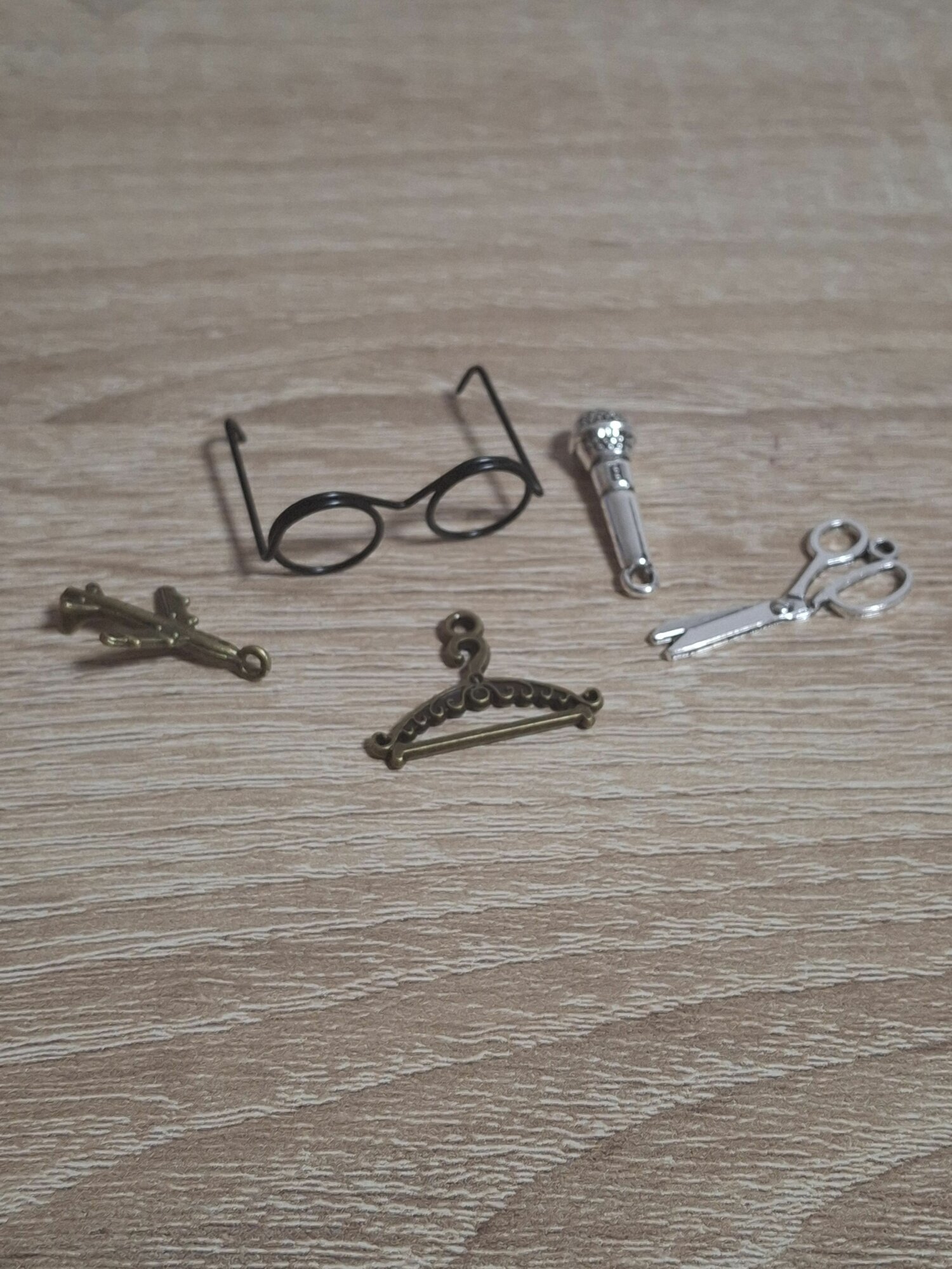 Набор миниатюр для ватной игрушки, куклы, 5 шт, металл