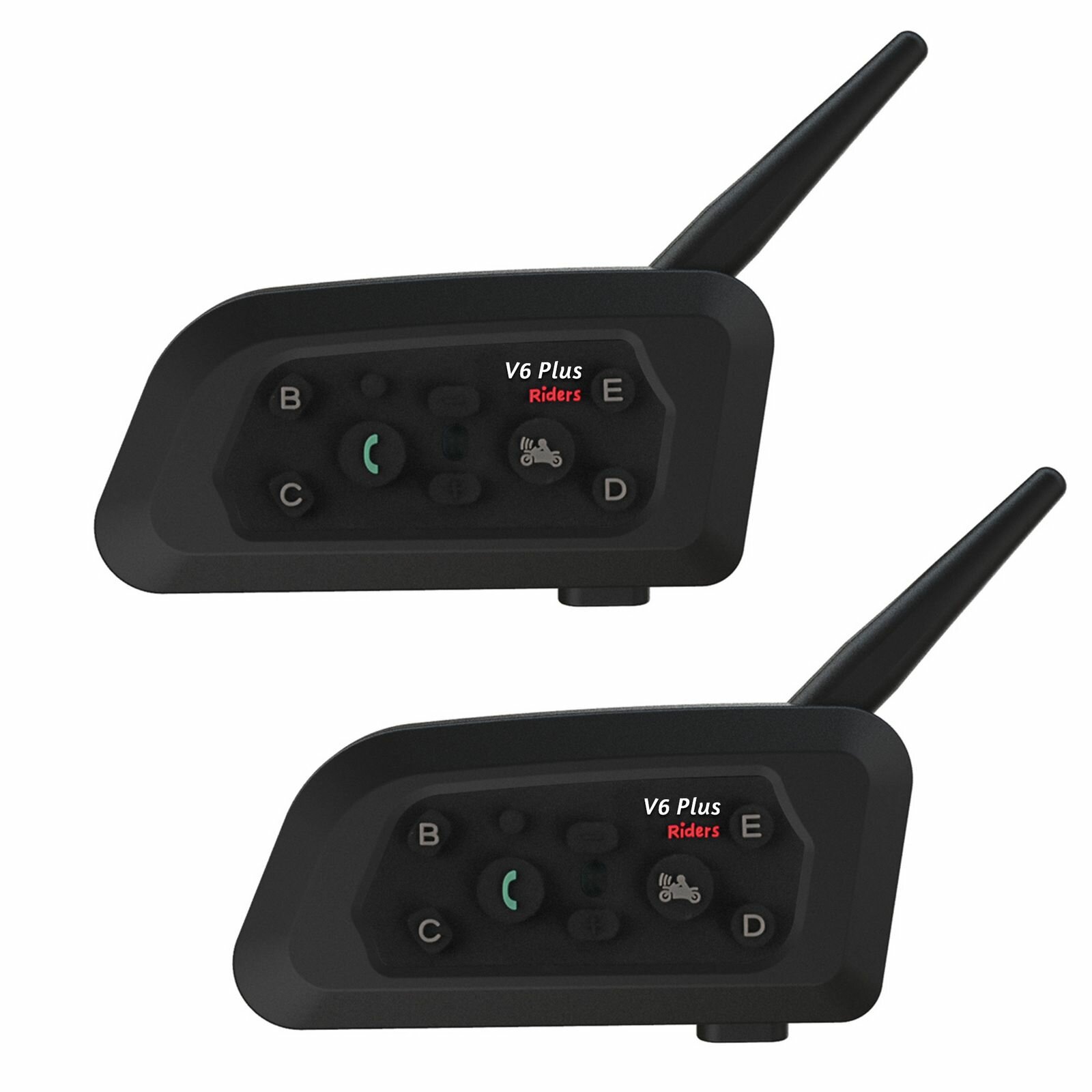 Гарнитура для шлема, V6 Plus, 2шт