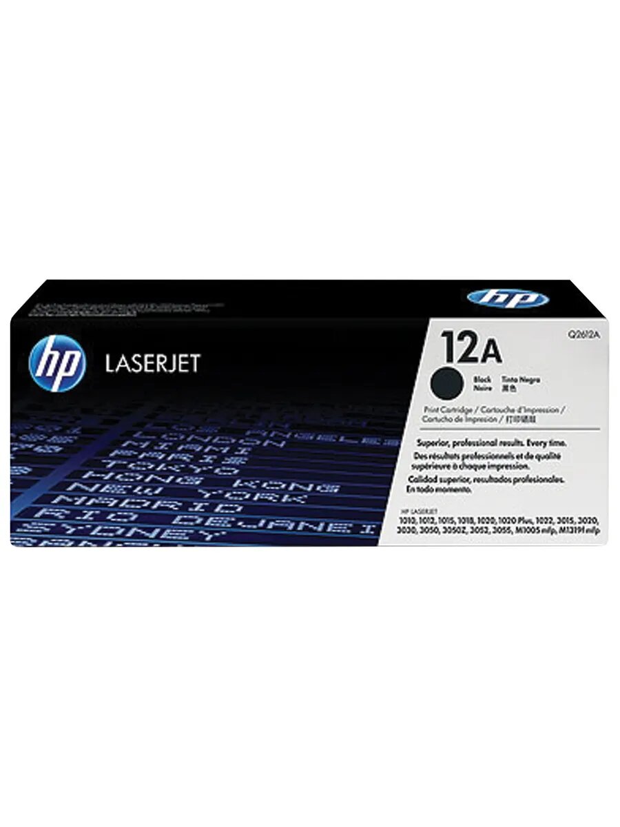 Картридж лазерный LaserJet 1018 №12А, 2000 стр.