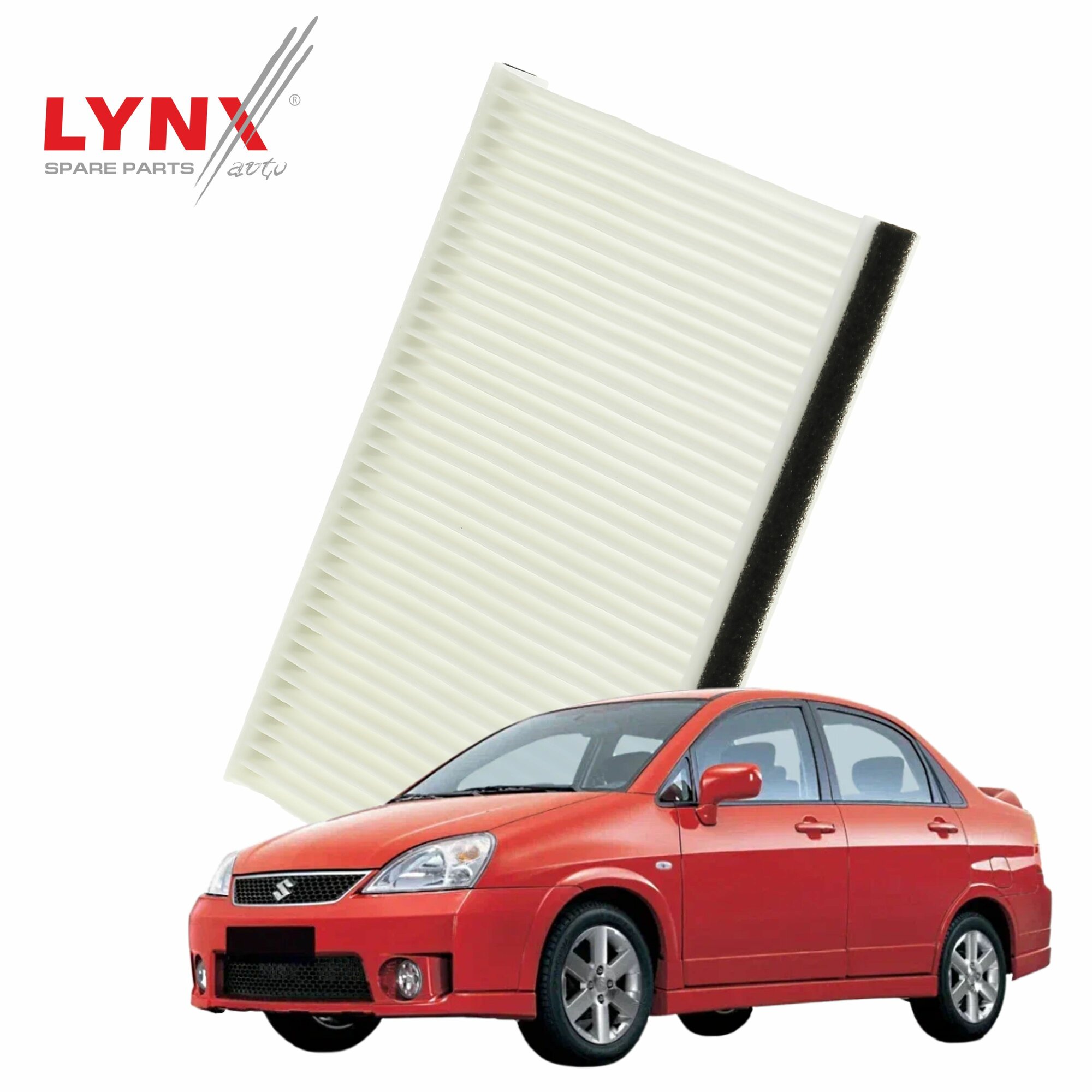 Фильтр салонный Suzuki Liana / Aerio (1) / Сузуки Лиана 2001 2002 2003 2004 2005 2006 2007 / 1шт LYNXauto
