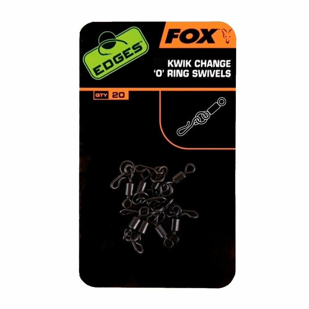 Быстросъём Fox Edges Kwik Change O Ring Swivels 7 (10 шт. в упаковке).