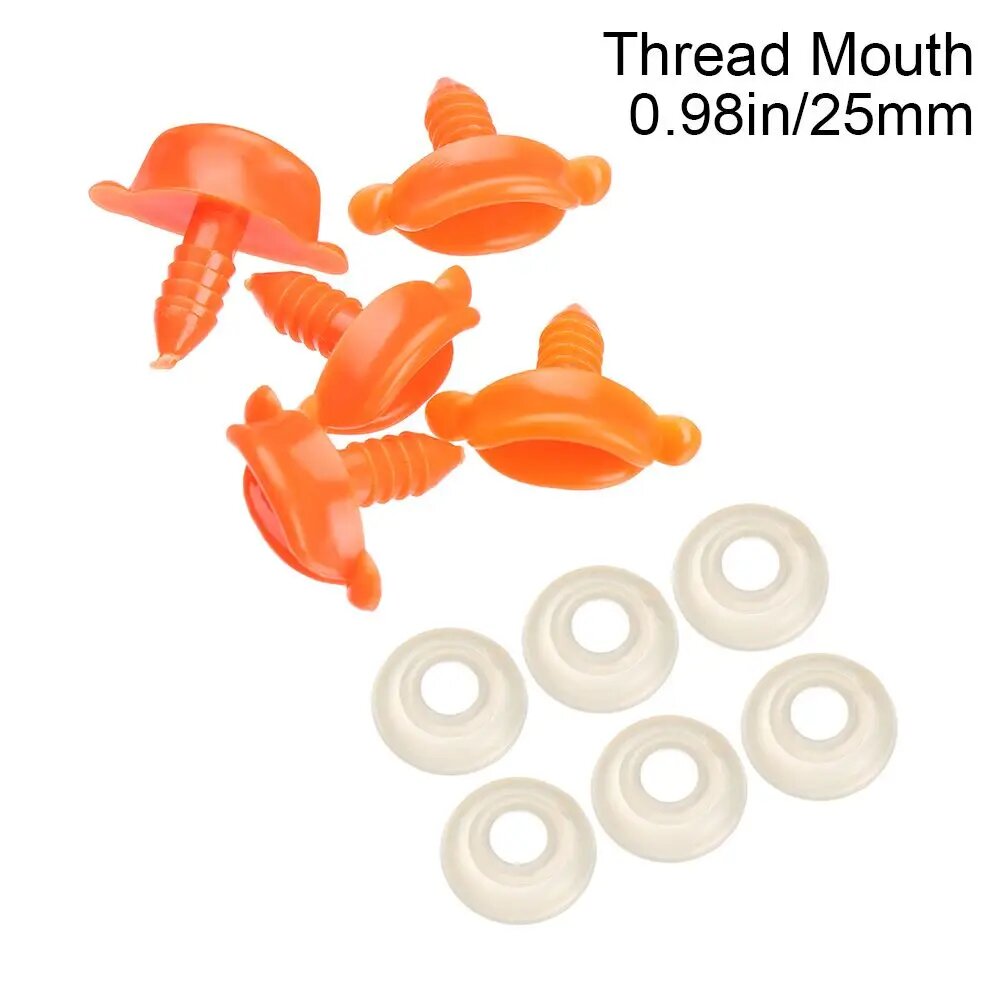 Пластиковые мягкие куклы-утки 10 шт. thread mouth 25mm