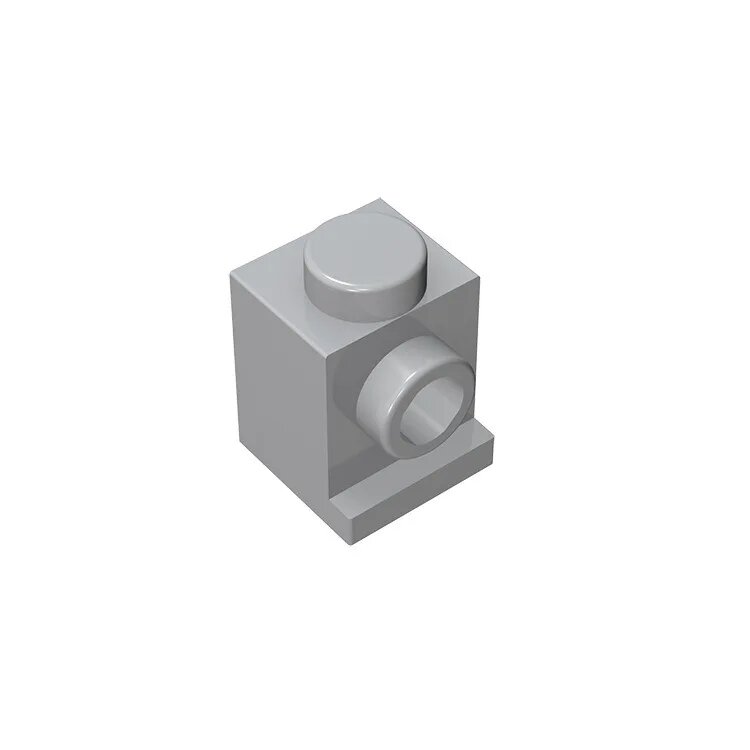 Серый LEGO блок 1x2 с цилиндром, Цвет: 071