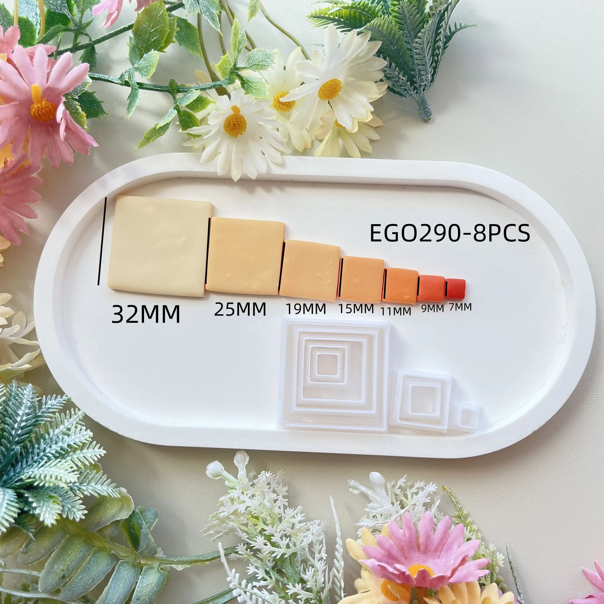 Набор для лепки EGO290-8PCS, бежевый