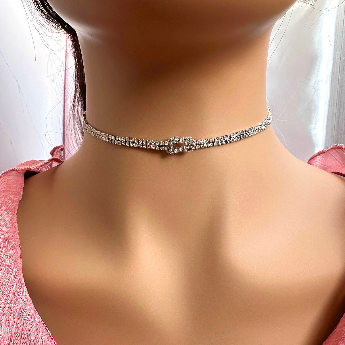 Чокер, циркон