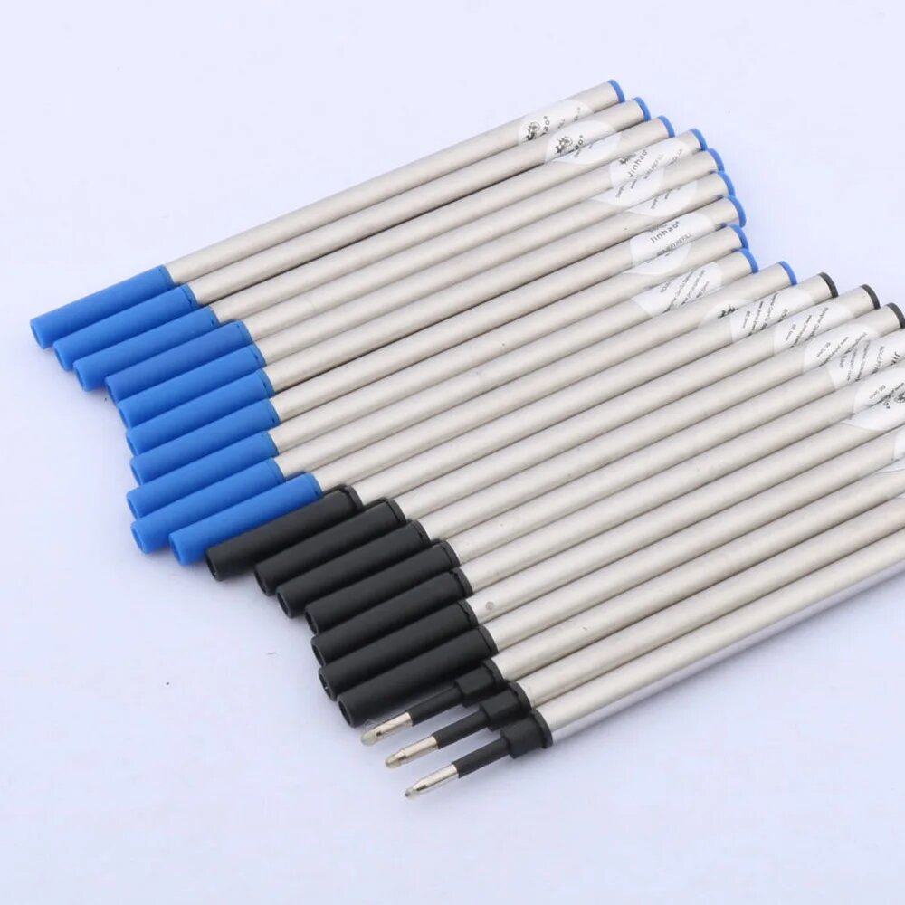 Стержни для ручек-роллеров JINHAO, синие, черные, красные, 10 шт. 10pc blue
