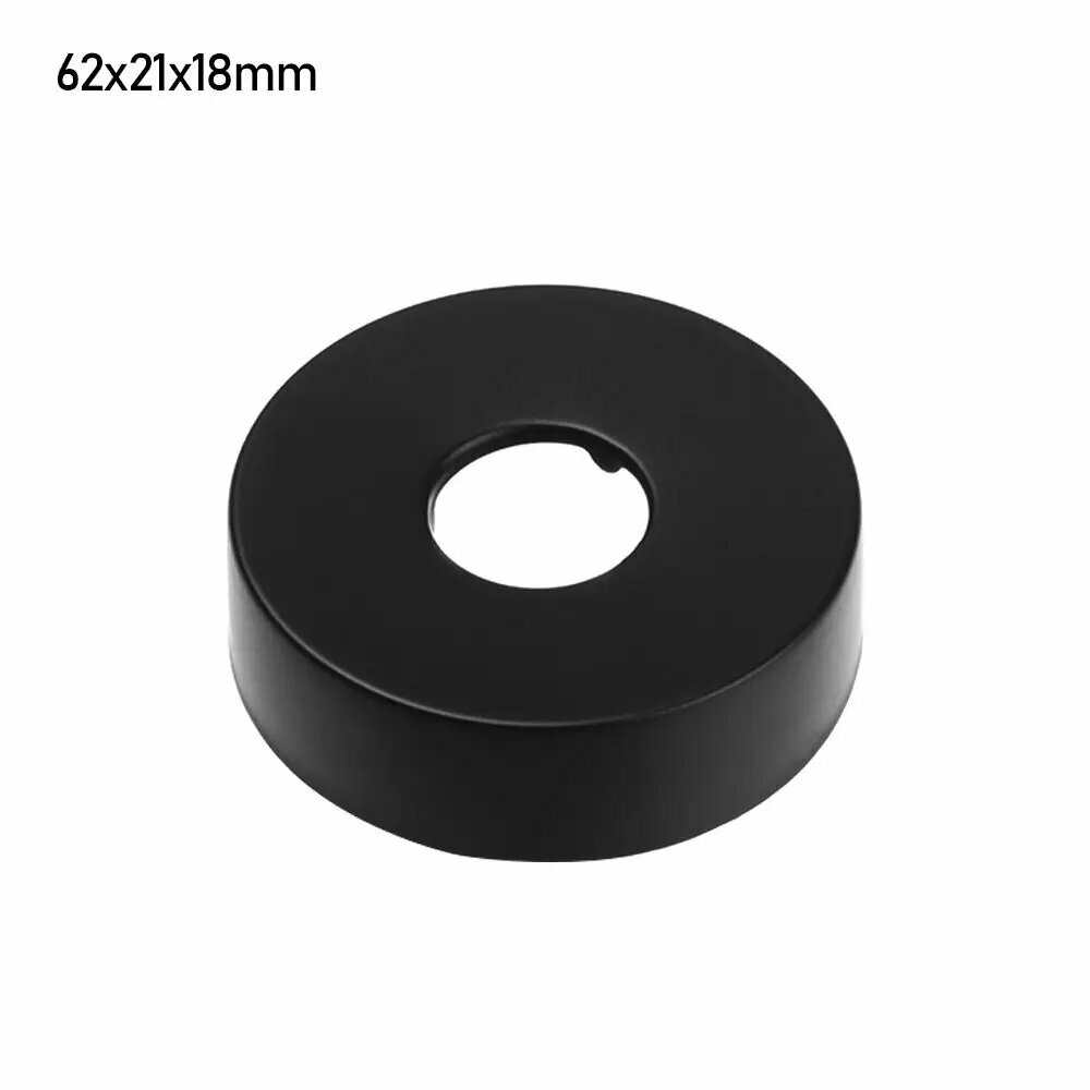 Черная декоративная крышка для смесителя для душа, настенные чехлы из нержавеющей стали для водопроводной трубы, термостойкие прочные аксессуары для ванной и кухни