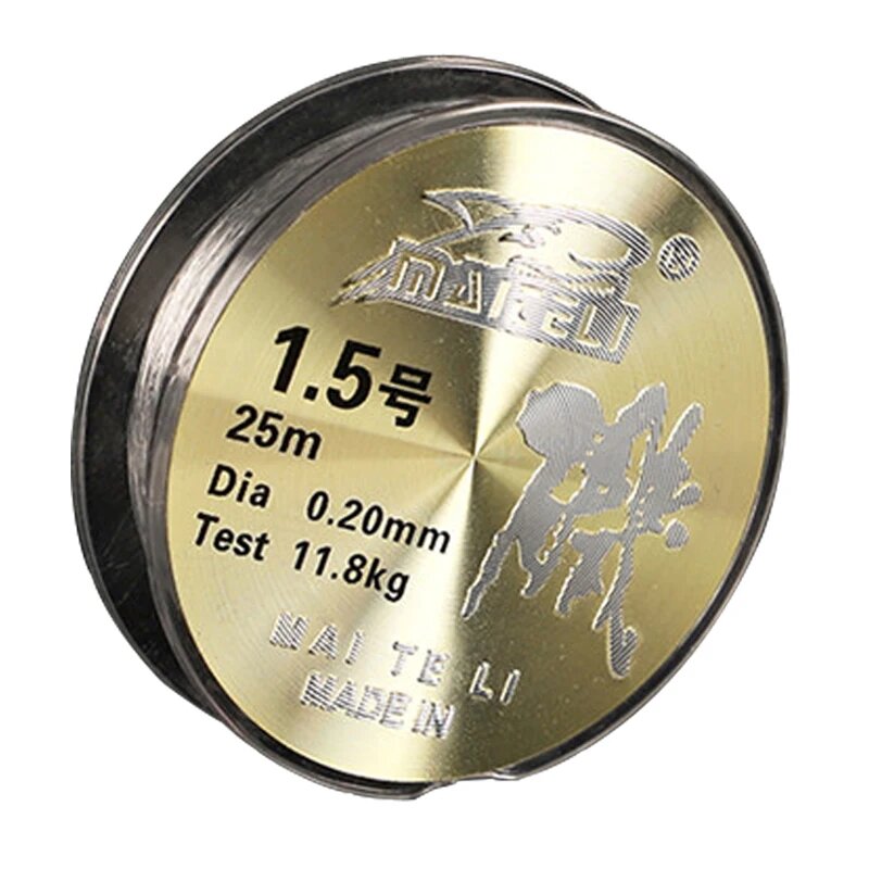 Нейлоновая леска MAITELI 1.5号, 25м, 0.20мм, 11.8кг, основная линия