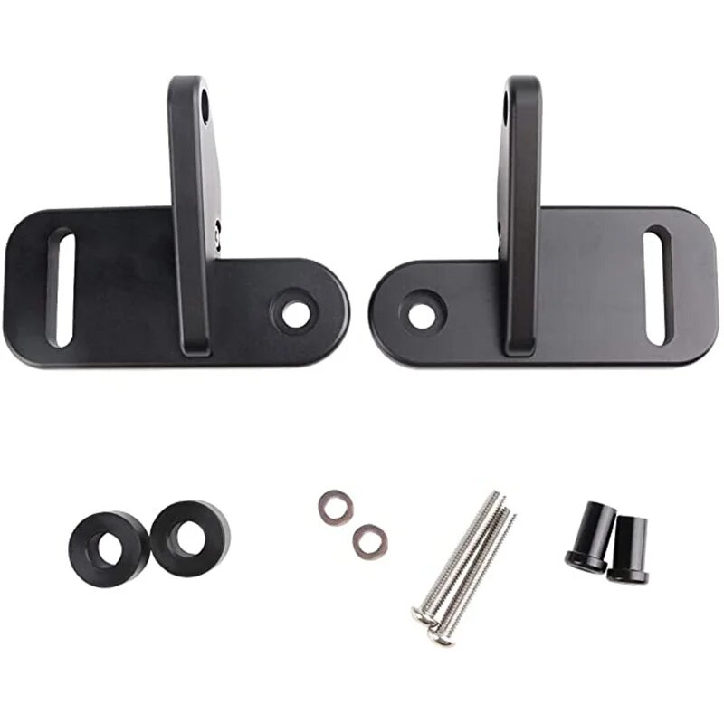 Для Jeep Wrangler JL 4x4 2018-2022 аксессуары для бездорожья 2 шт. фары дальнего света передний капот A столб рабочий фонарь монтажный кронштейн Black