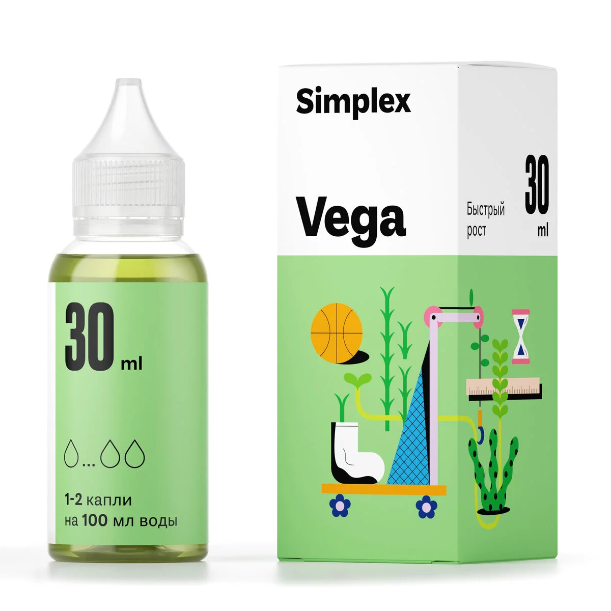 Стимулятор роста / Vega, 30 мл / Simplex
