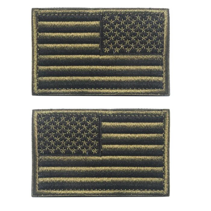 Нашивка American Flag 2 шт, цвет Army Green