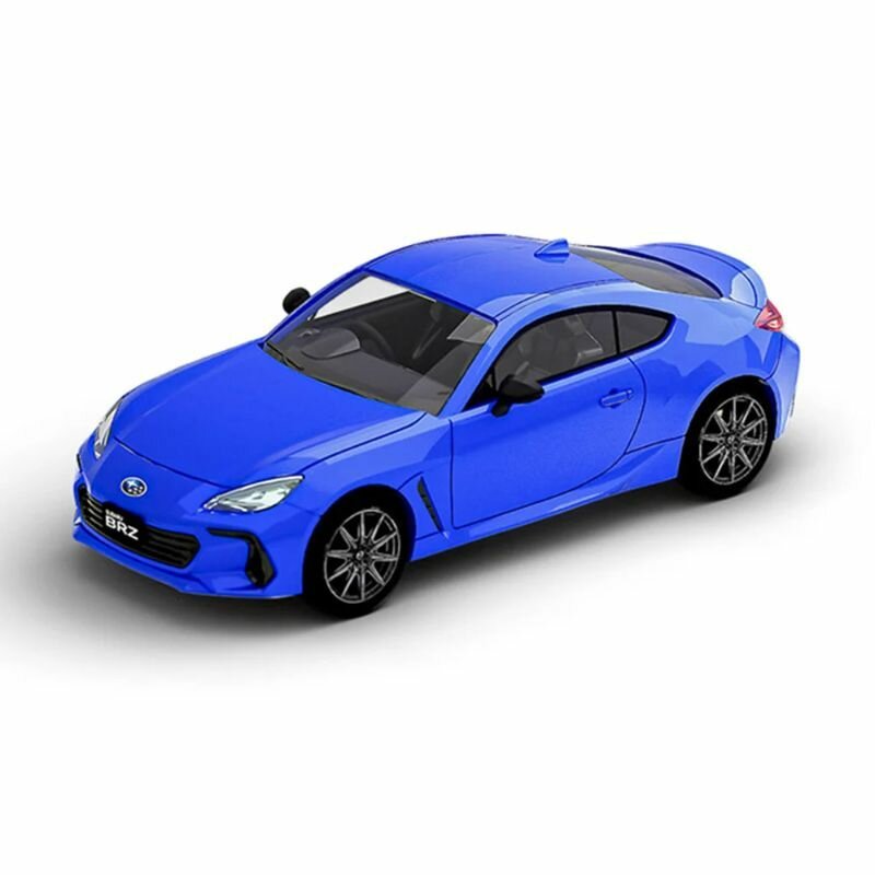 Машинка коллекционная POPRACE 1/64 Subaru BRZ 2022 Blue Diecast Scale Model Car