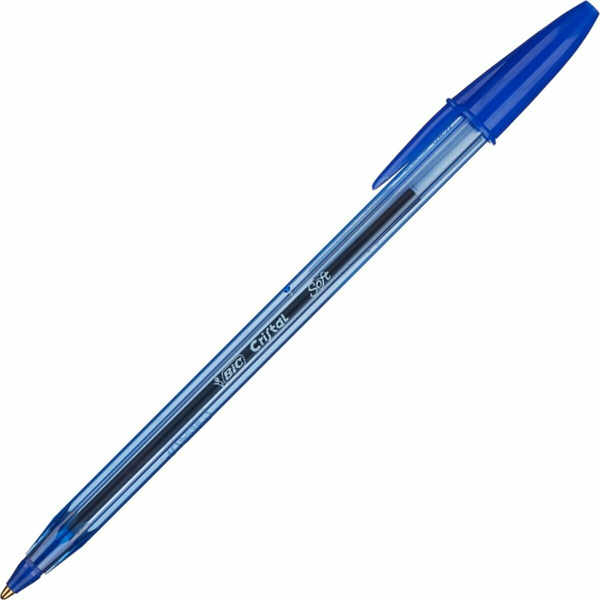 Ручка шариковая BIC Cristal Soft (0.35мм, синяя) (951434), 1шт.