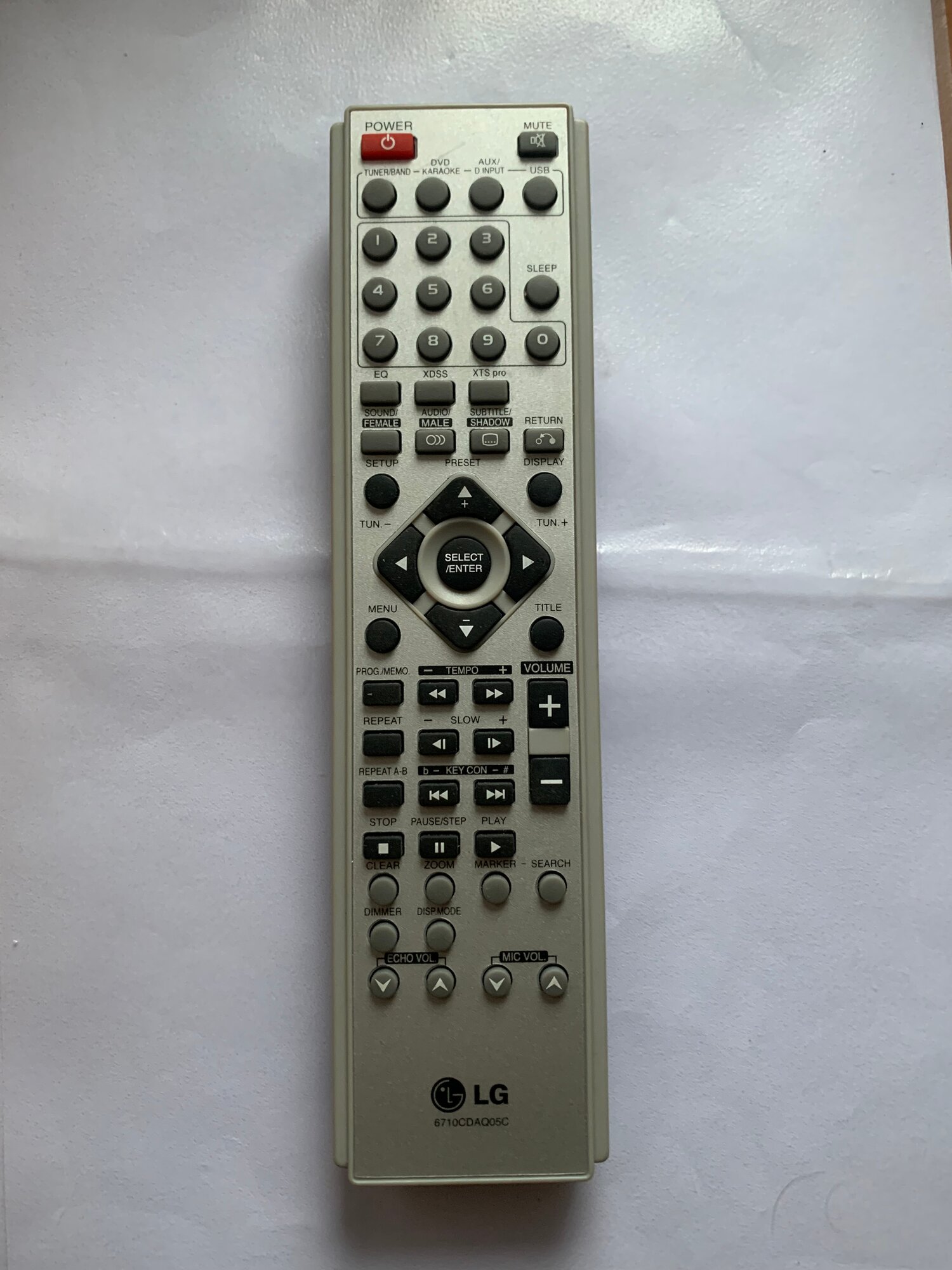 Пульт дистанционного управления LG CDAQ05C, оригинальный, для устройств LG