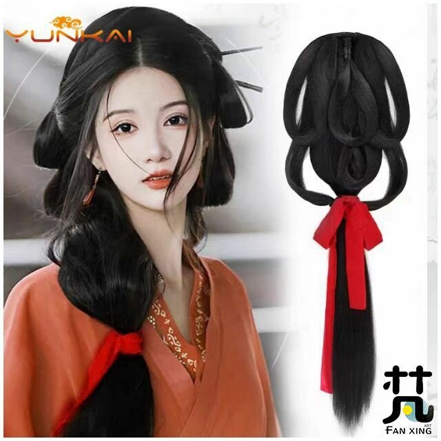 Китайское головное украшение для женщин в стиле ханфу: универсальный комплект для укладки и создания прически.