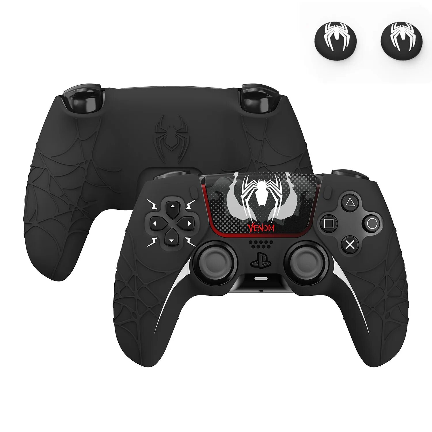 Силиконовый чехол KomoKe Anti slip Cool Rubber для Sony Dualsense 5 New Black