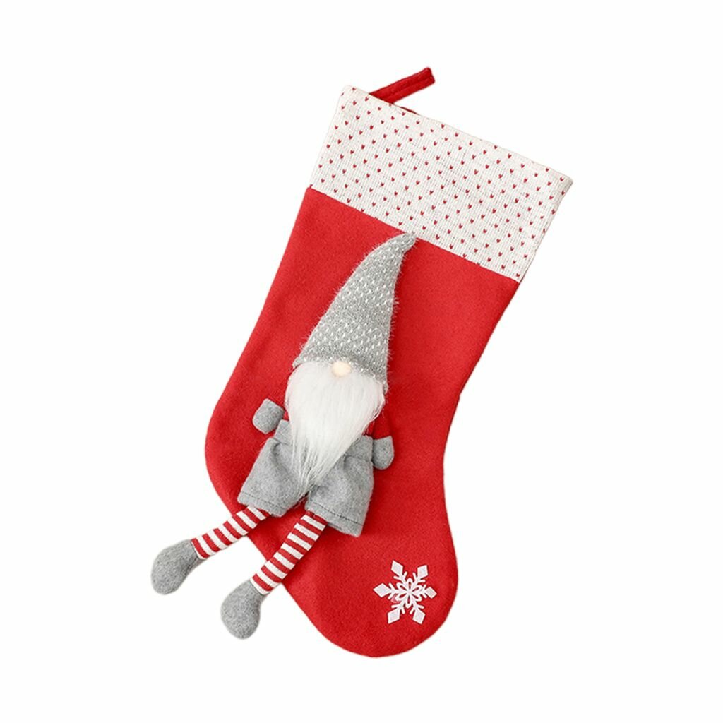 Рождественские чулки, большие украшения, 3D гномы, подвесное украшение Санта-Клауса для семейных праздников, вечеринок
