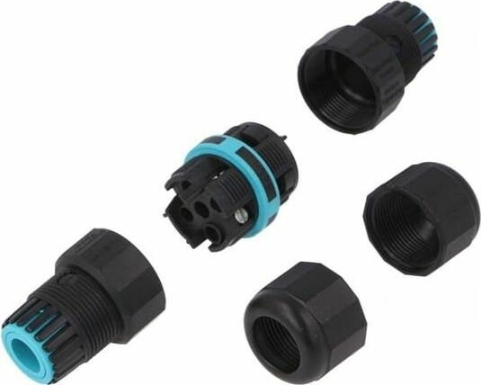 Разъем питания AC TECHNO THB.391. A4A зажим под винт TH391 7-12мм 0,5-4мм2 450В 1шт