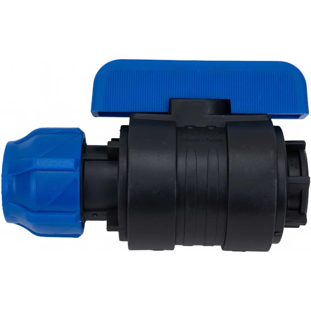 Шаровой кран VALFEX ПНД компрессионный цанга - внутренняя резьба, разборный 25x1/2" 1210012525012