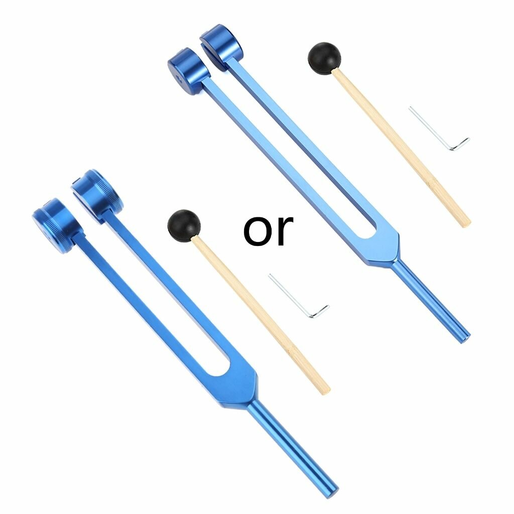 Металлический камертон FM-диапазона синего цвета