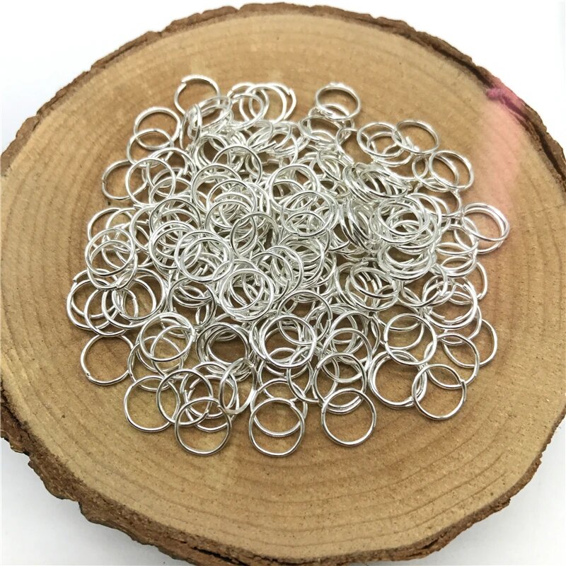 Металлические открытые кольца LXBENING для ювелирных изделий 6mm 300pcs, Silver