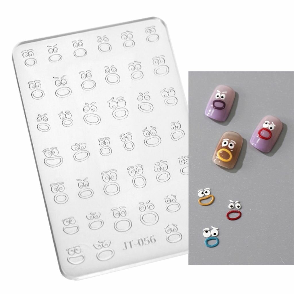 Кристаллическая Форма Для Нейл-арта с Резьбой из Эпоксидной смолы-JT056