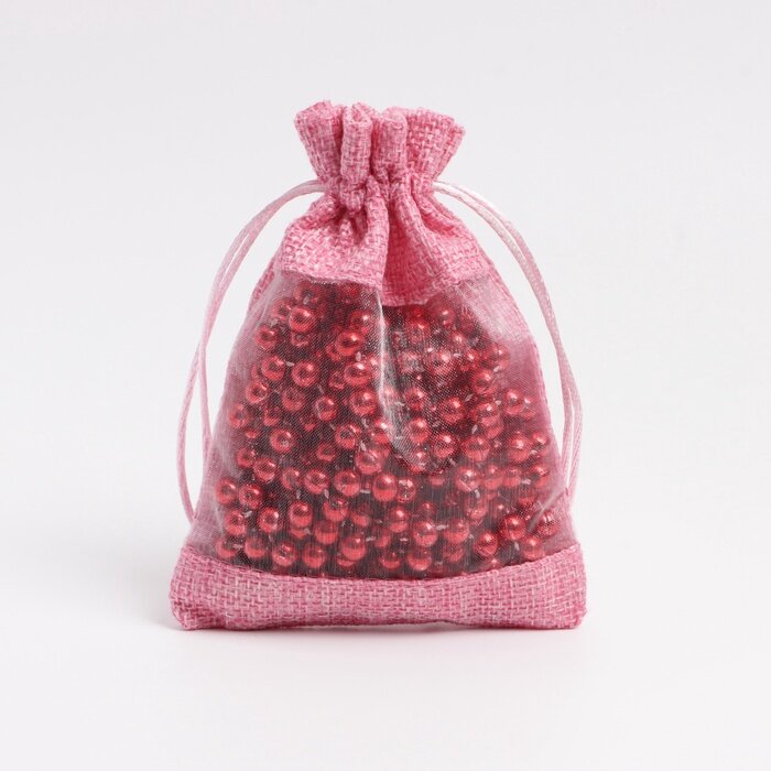 Льняной мешочек для хранения украшений, подарков, трав, 10×14 см, набор из 5 штук