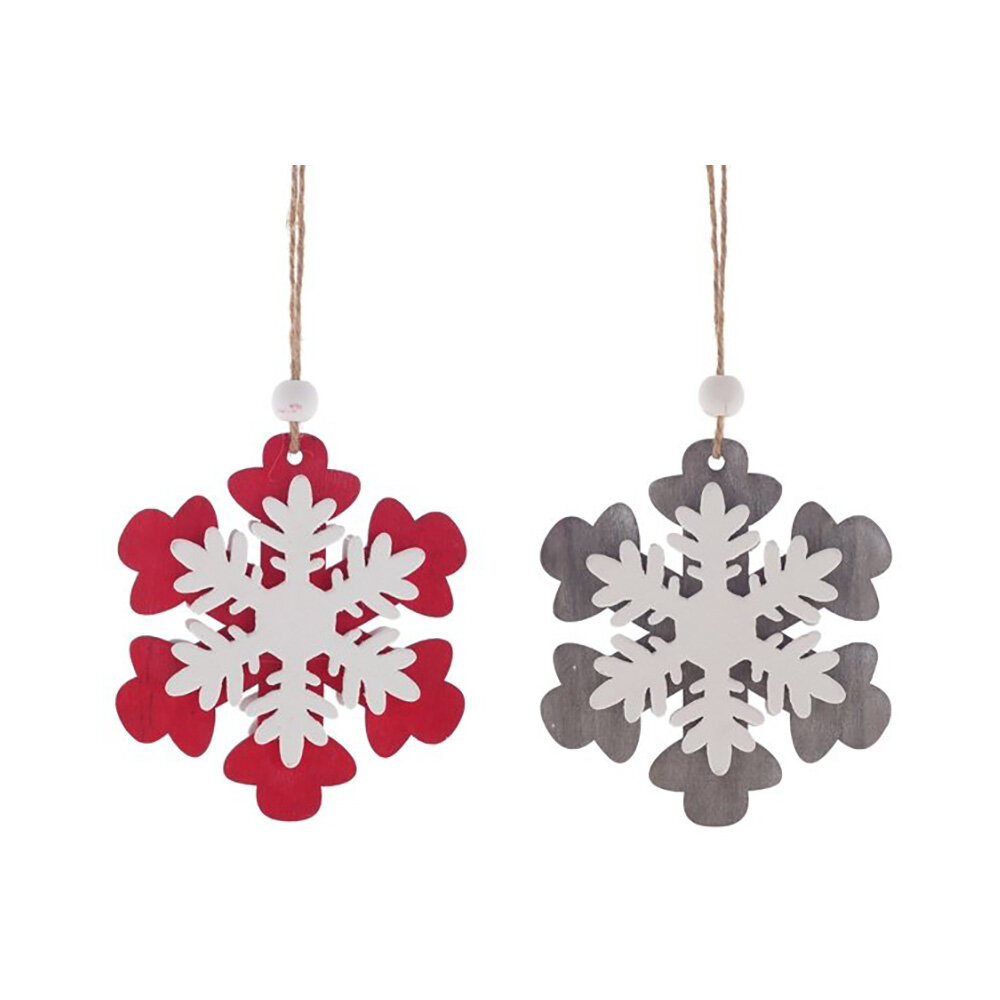 Снежинка №025 новогоднее украшение 11 х 1 х 10 см в ассортименте 401820-OM61