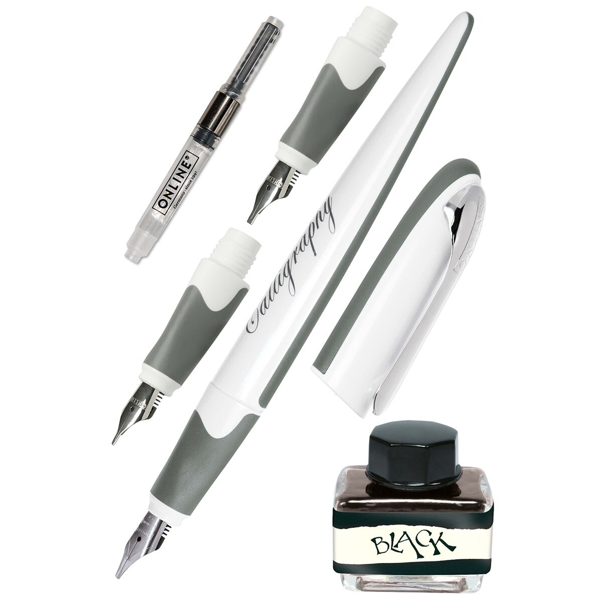 Набор для каллиграфии ONLINE "Air Best Writer", 6 предметов, 5 шт, цвет белый, 150х19х16 мм